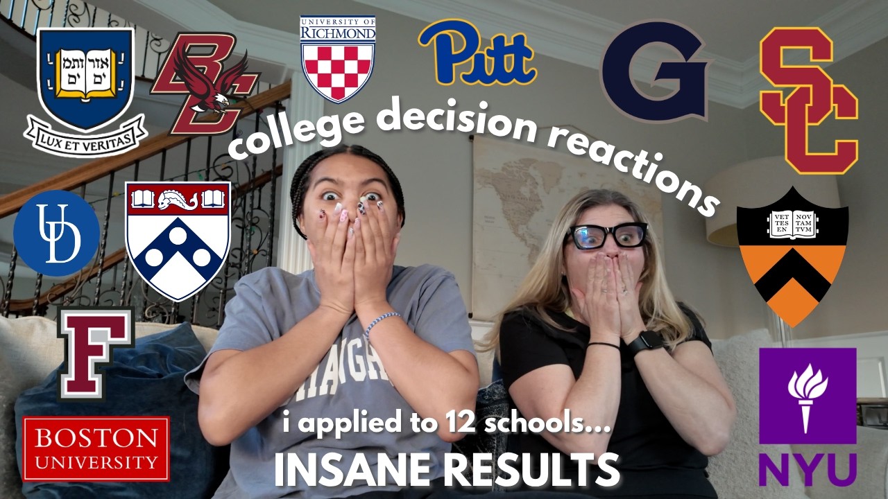 COLLEGE DECISION REACTIONS 2026 *chalant* | Ivies, T20s, + more