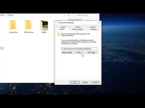 How to change the Windows 10 Screenshots folder location
