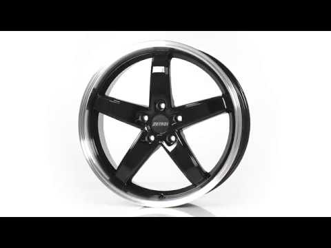 Petrol P1B Gloss Black w/ Machined Cut Lip Wheels | 4WheelOnline.com