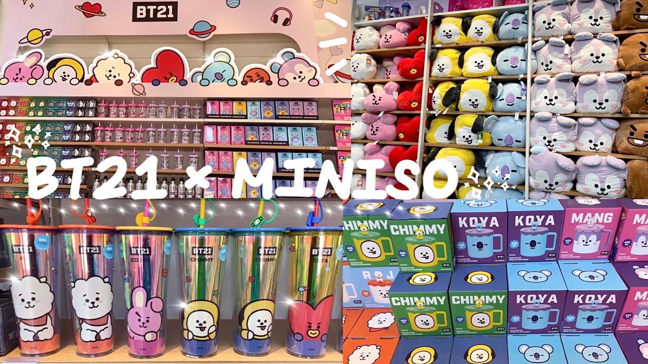 BT21 MINISO COLLAB MERCH TOUR 💜🛍️ Mugs, Keychains, Plushies and more!