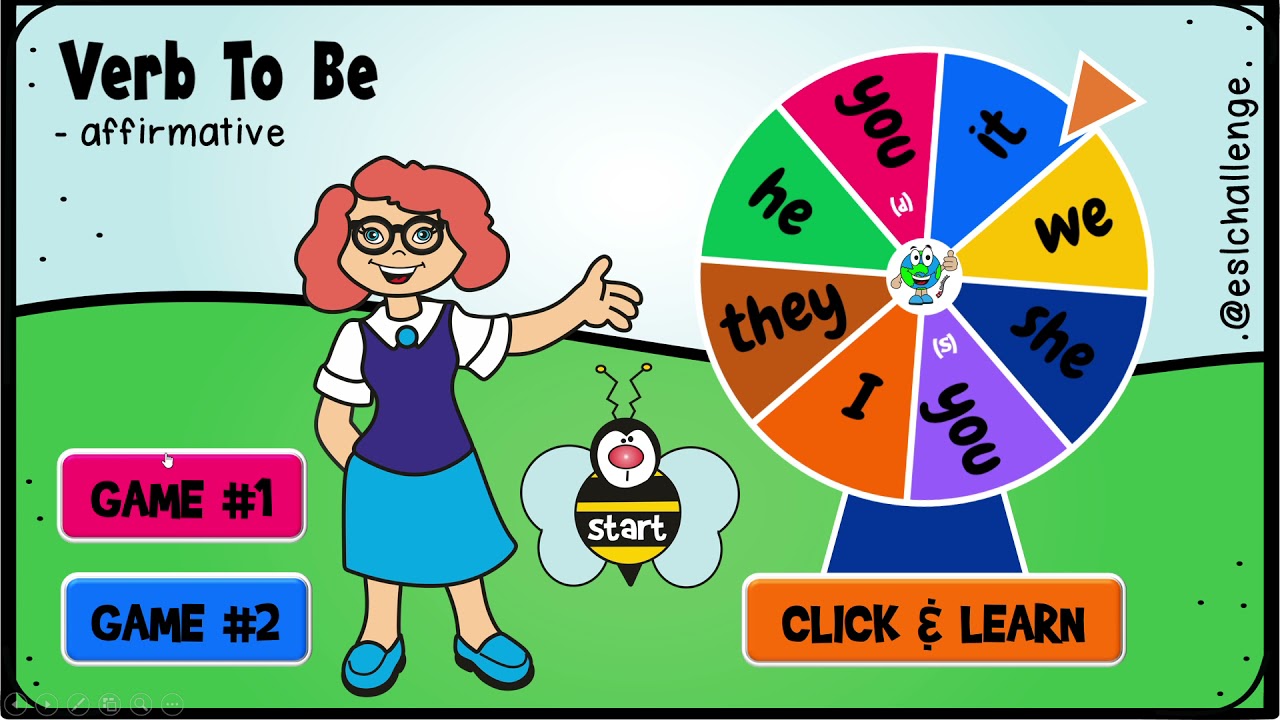 VERB TO BE PPT GAME