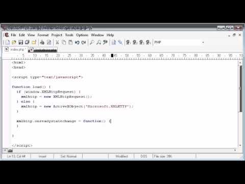 Learn Beginner PHP Tutorial 173 Loading in file Contents to a DIV Part 2 - Mind Luster