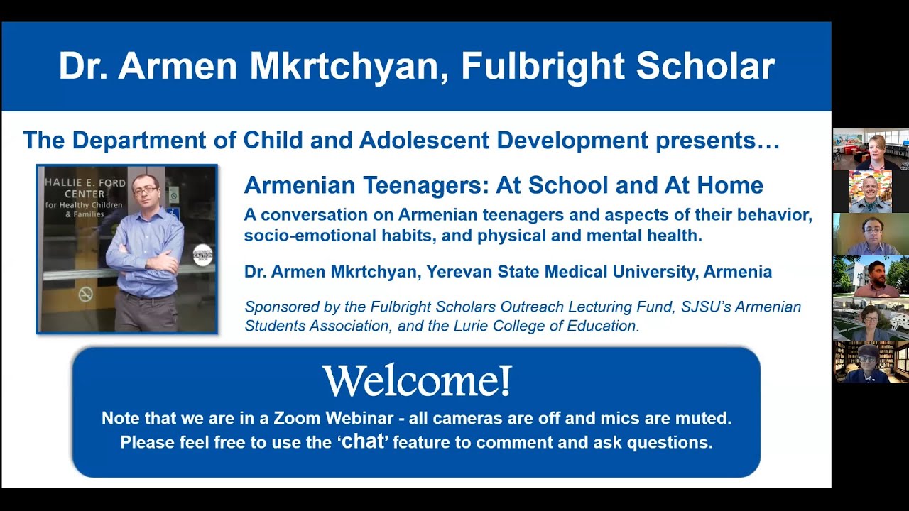 Conversation with Fulbright Scholar Dr. Armen Mkrtchyan