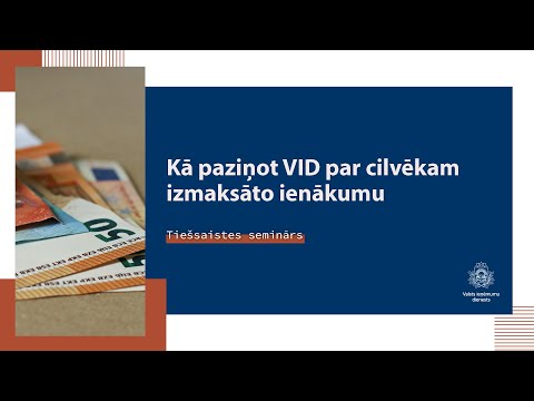 Kā paziņot VID par cilvēkam izmaksāto ienākumu