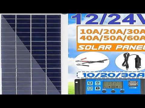Solar Panel 12V Solar Cell 60A Controller Solar Panel for Phone RV Car MP3 PAD Charger Outdoor
