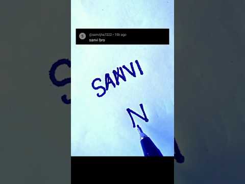 Sanvi name logo 💥 #youtubeshorts #shortvideos #shorts #logodesign