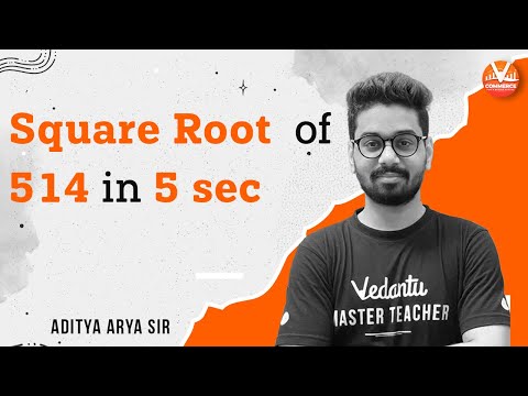 #shorts Calculate Square Root Of 514 In 5 Secs [Quick Trick] By Aditya Sir | Vedantu Commerce