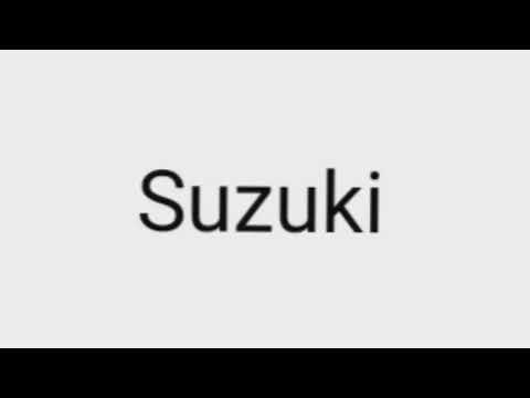 How to pronounce Suzuki?