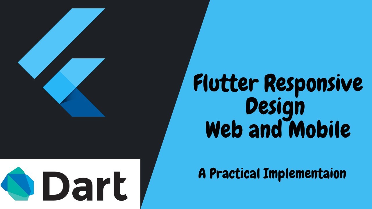 Flutter Fully Responsive Design tutorial Web and Mobile