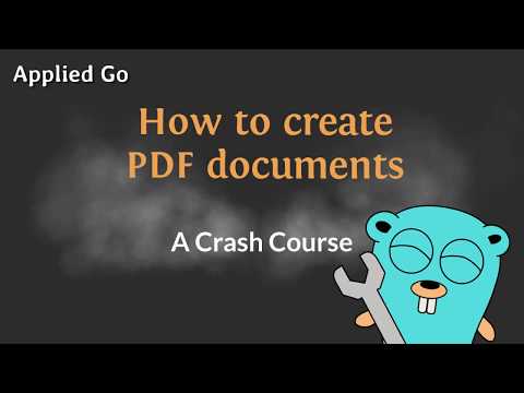 How to create PDF documents