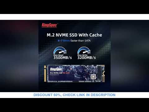 KingSpec 512GB M.2 SSD with Dram M2 PCIe NVME 1TB 2TB Solid State Drive 2280 Internal Hard Disk for