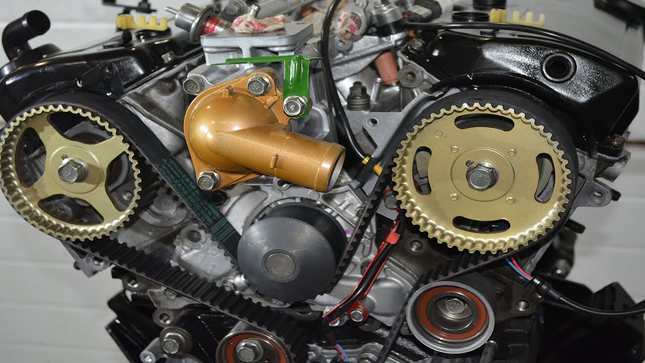 Installing The Timing Belt WITHOUT MARKS! Engine 6G72 SOHC. #6g72 #pajerosport