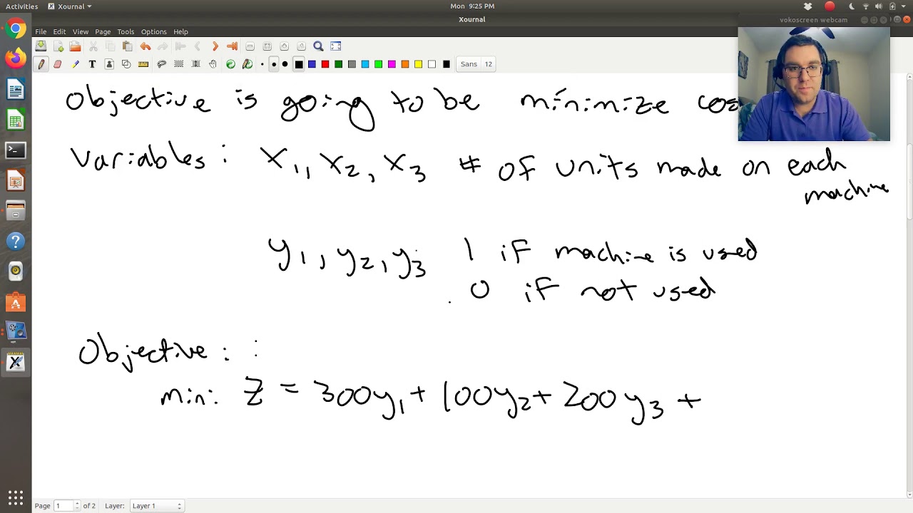 Integer Programming (Project Planning) Example 2