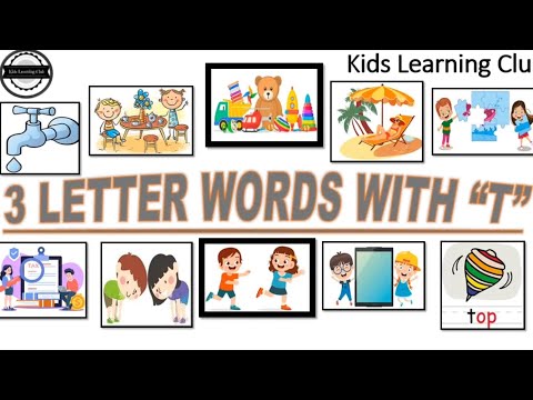 "T" WORDS|ALPHABET S WORDS|3 letter WORDS that start with "T"|LETTER "T" SONG FOR KIDS|PHONICS