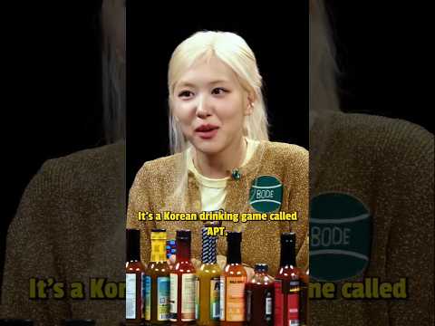 Rosé explain APT Korean drinking game #apt #rosé #game #korean #fypシ゚viral #drink