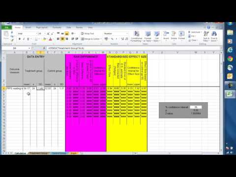 How to calculate an effect size
