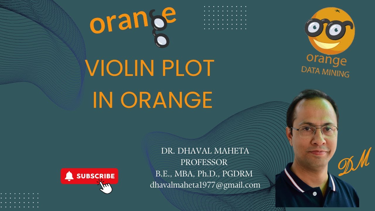 34. Violin Plot in Orange || Dr. Dhaval Maheta