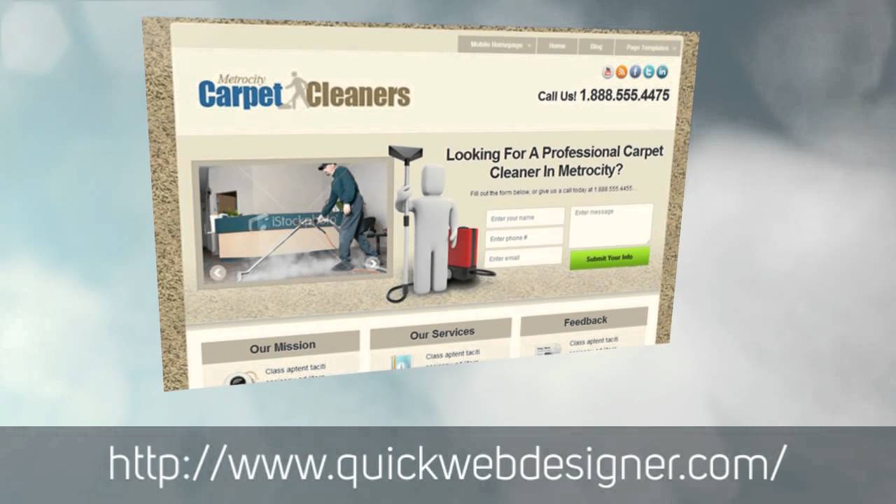 FREE CARPET CLEANING WEBSITE TEMPLATE