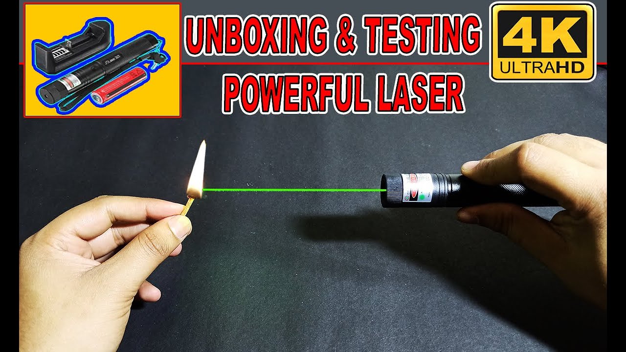 Unboxing & Testing Cheap and Powerful Green laser Pointer .
