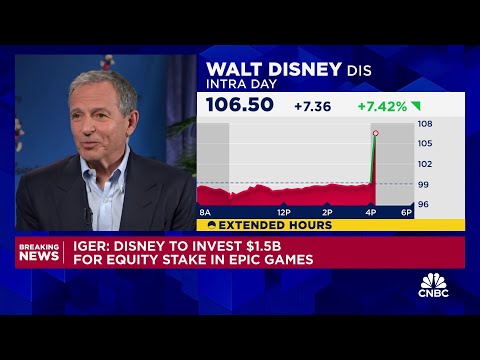 Disney CEO Bob Iger: Disney entering into a strategic partnership with Epic Games