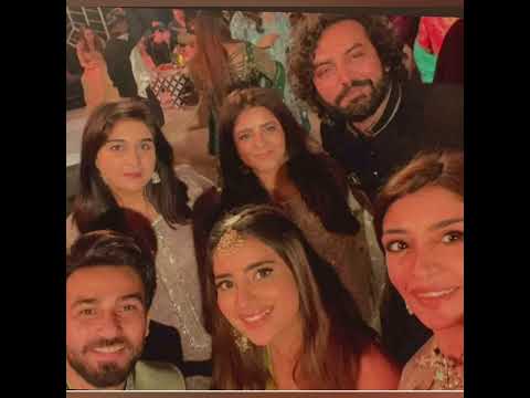 Actress Mariam Ansari and Owais Khan at their Baraat.