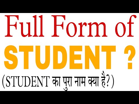 what is the full form of STUDENT?(student ka pura name kya hota hai?)