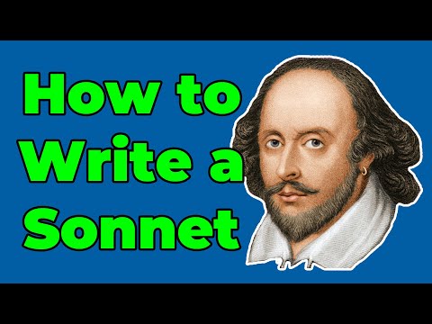 How to Write a Sonnet -  Write your own Shakespearean sonnet