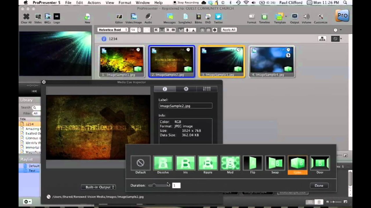 ProPresenter 5 Tutorial: How to make Slideshow and Countdown in Renewed Vision's ProPresenter 5