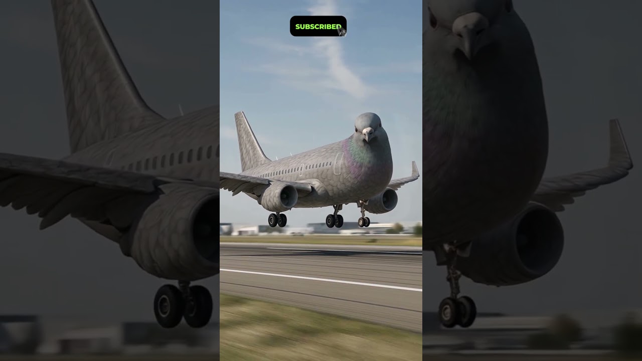 Flying Pigeon | #googleveo3 #aiart #animation #funny