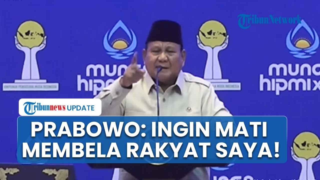 Prabowo Menggebu-gebu Jawab Nyinyiran di Munas Hipmi Lampung: Saya ...