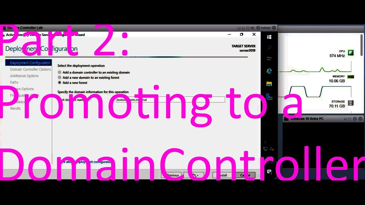 Part 2: Promoting to a Domain Controller - Basic Windows Server and Active Directory Admin