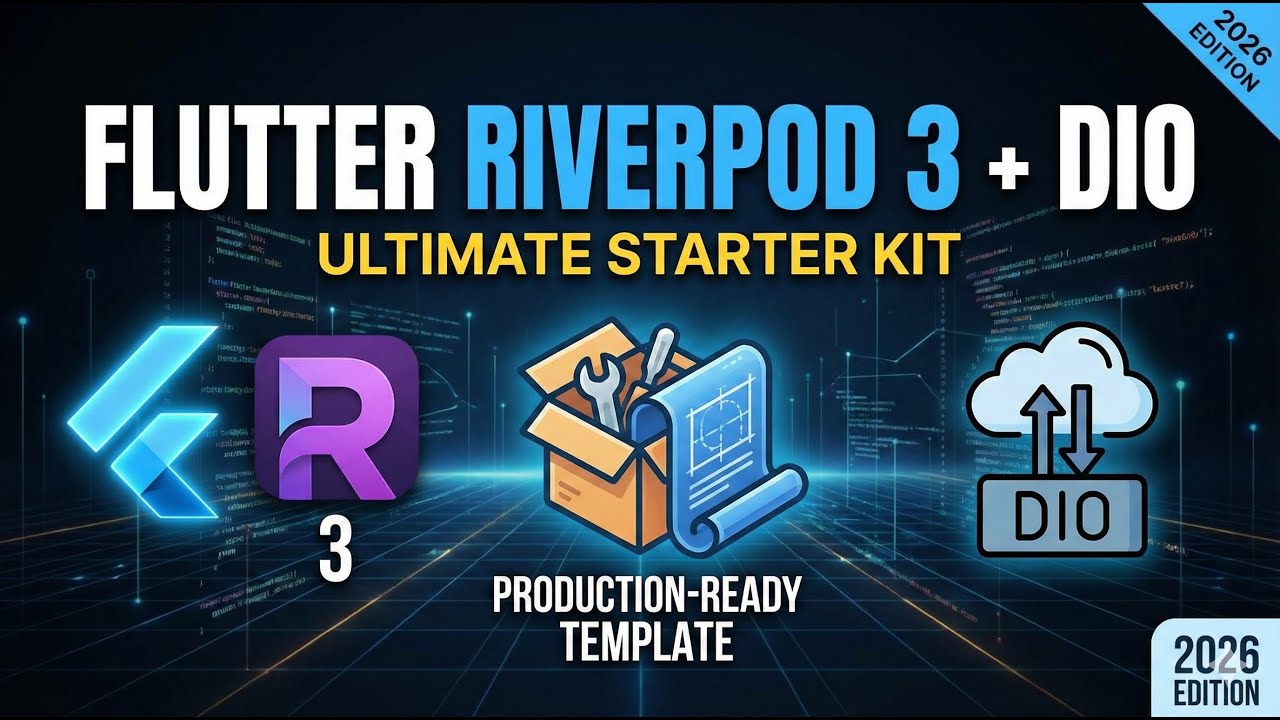 Build Scalable Flutter Apps FAST! 🚀 Riverpod 3 + Dio Template