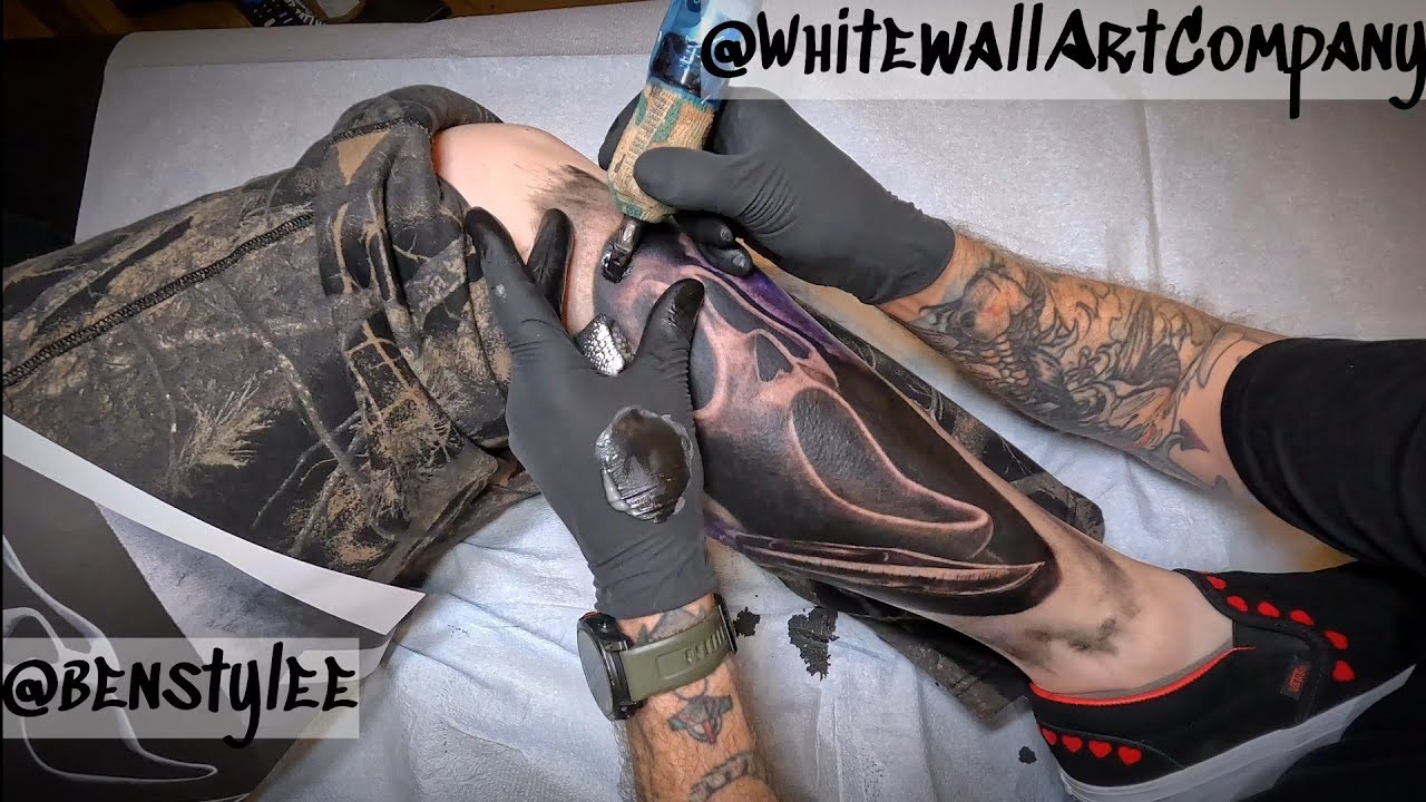 Ghostface Tattoo Time-lapse