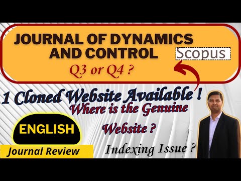 Christo Ananth - Journal of Dynamics and Control - Scopus - Hunan Univ - Genuine Review - English