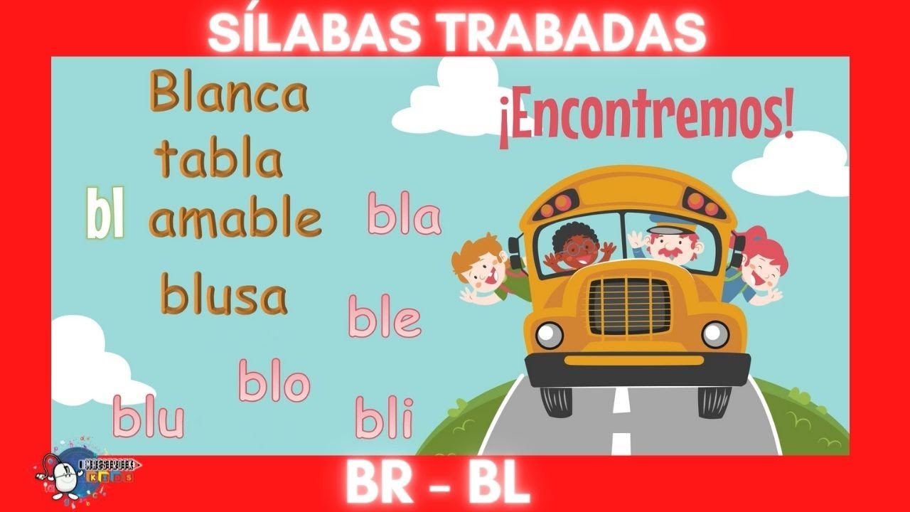 SÍLABAS TRABADAS BR-BL 👉😱 Con Actividad de lectura 👈👈😱
