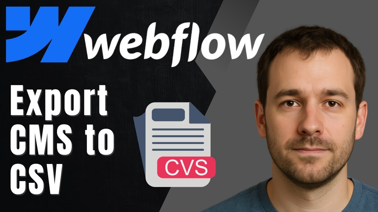 Webflow: How to Export CMS Collections to CSV (Quick Data Export Guide)