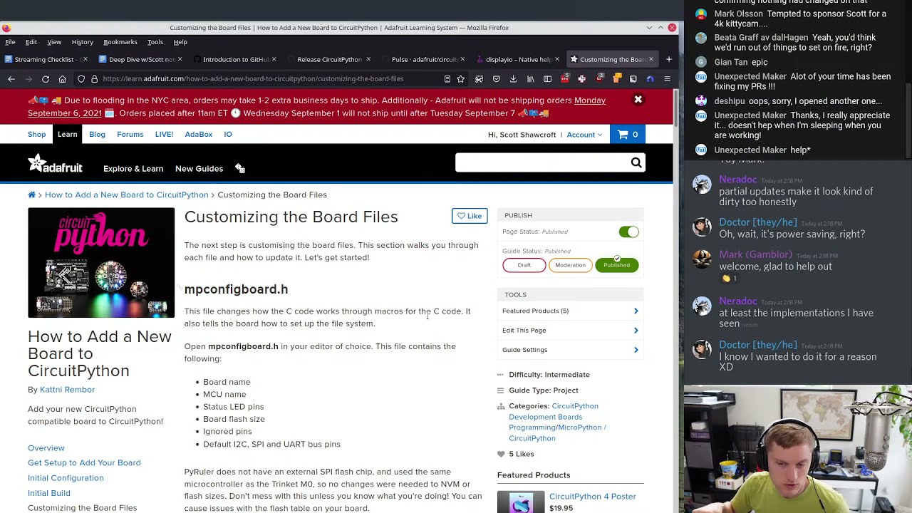 Deep Dive w/Scott: CircuitPython 7.0.0 & GitHub Actions #adafruit