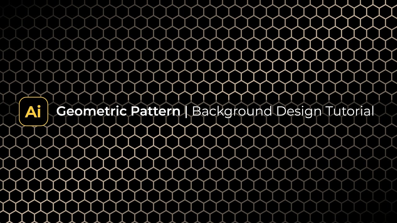 Create Background Design with Geometric Pattern in Illustrator