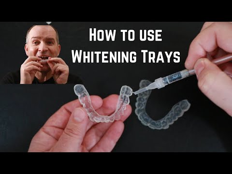 How to use custom fit tooth whitening trays.