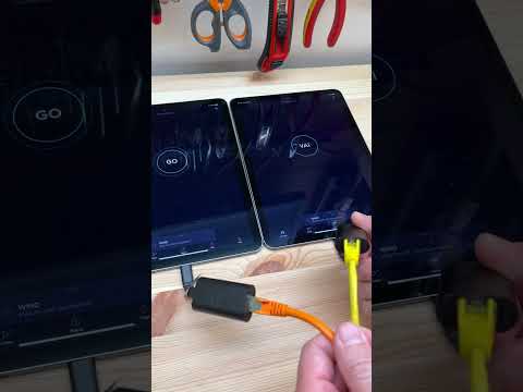 iPad Air vs iPad Pro - Ethernet SPEED TEST! #shorts #ipad #ethernet #speedtest #dongle
