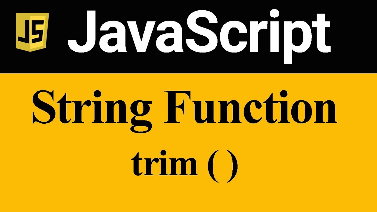 trim Method in JavaScript (Hindi)