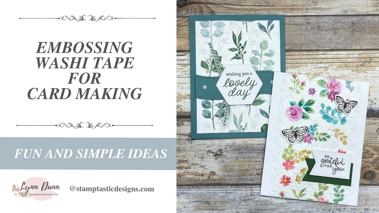 Embossing Washi Tape for Card Making