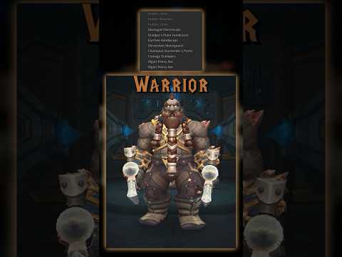 TRANSMOGS -  Warrior "Rockslayer" #worldofwarcraft #transmogs #warwithin