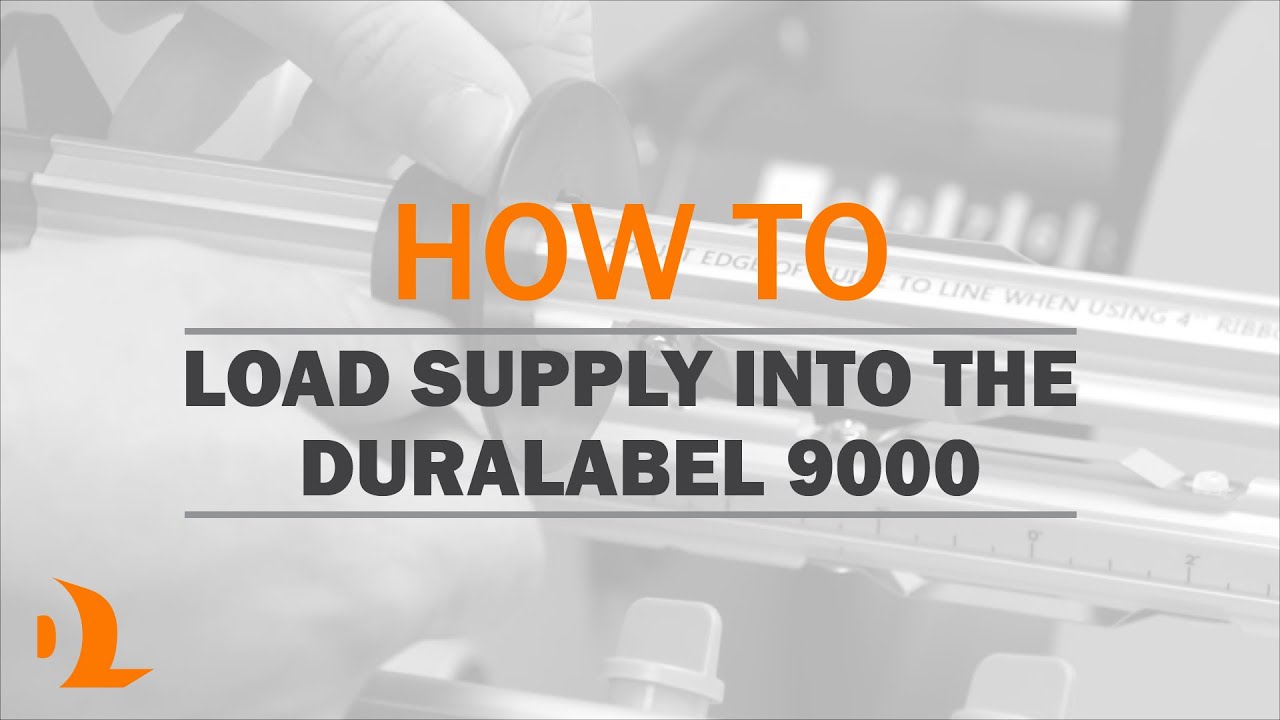 Loading Supply in the DuraLabel 9000