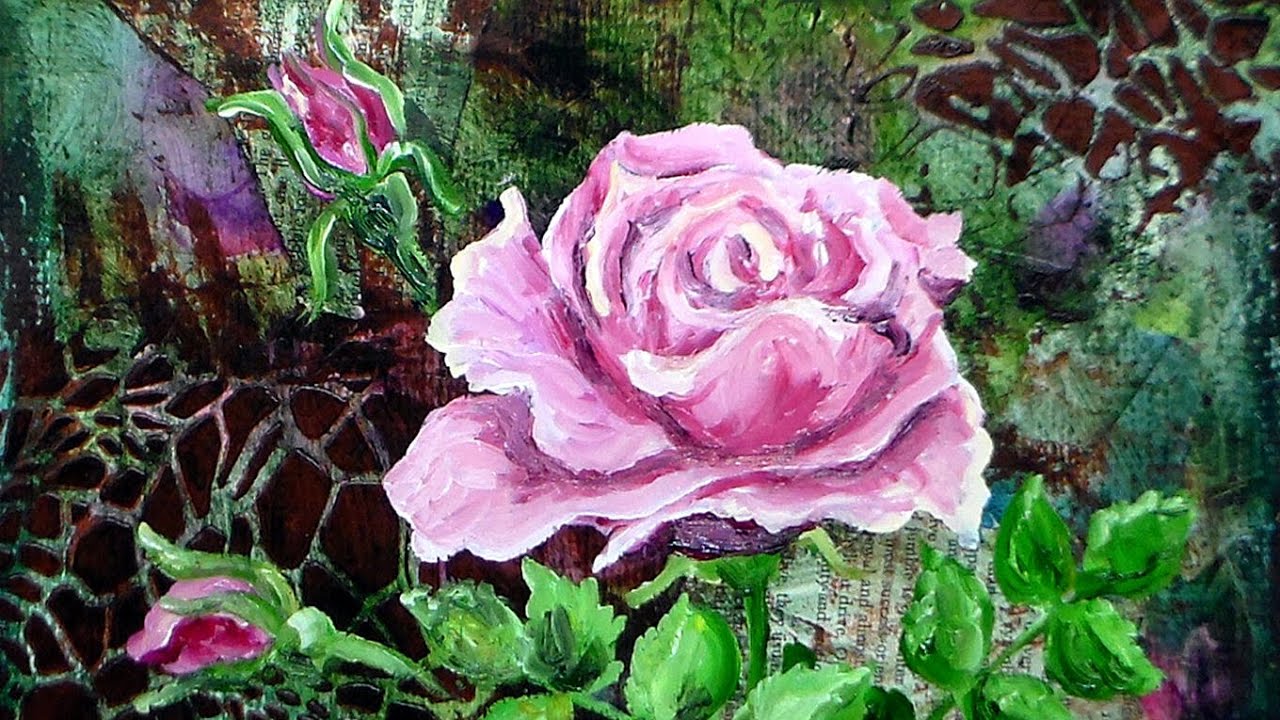 Beginner Oil Painting Tutorial: Rose