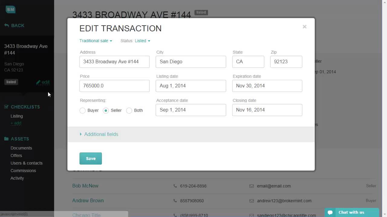 Custom Transaction Fields