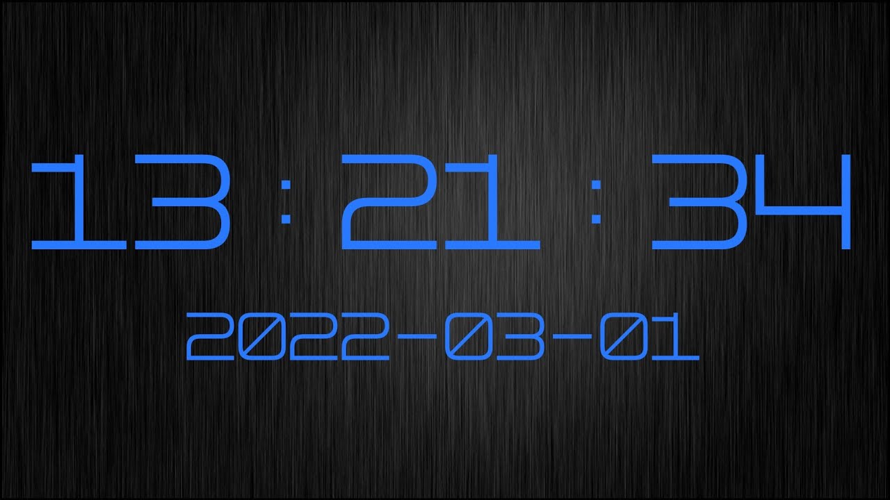 XoClock Presentation Windows 10 Desktop Clock / Chrono