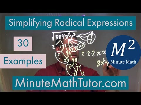 Simplifying Radical Expressions | 30 Examples