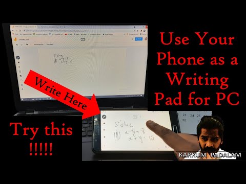 How to use android phone as pen tablet |Use Your Phone as a Writing Pad for PC | Online Class