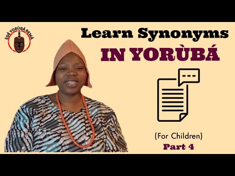 AGA or IJOKOO - How To Pronounce and Write Synonyms in Yoruba | African Languages